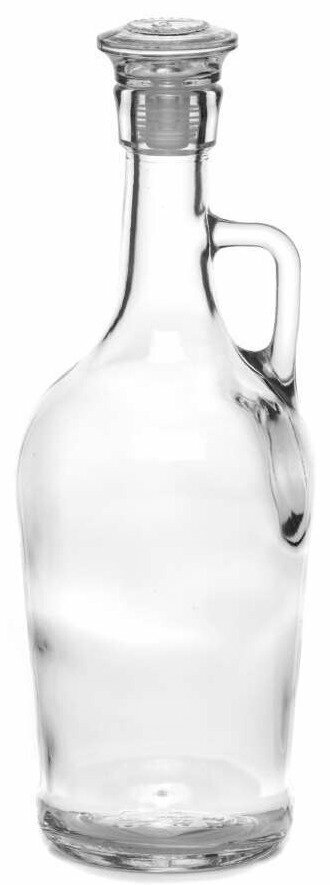 Графин Хрустальный звон Portopre с крышкой и ручкой прозрачный стекло 750мл / кувшин