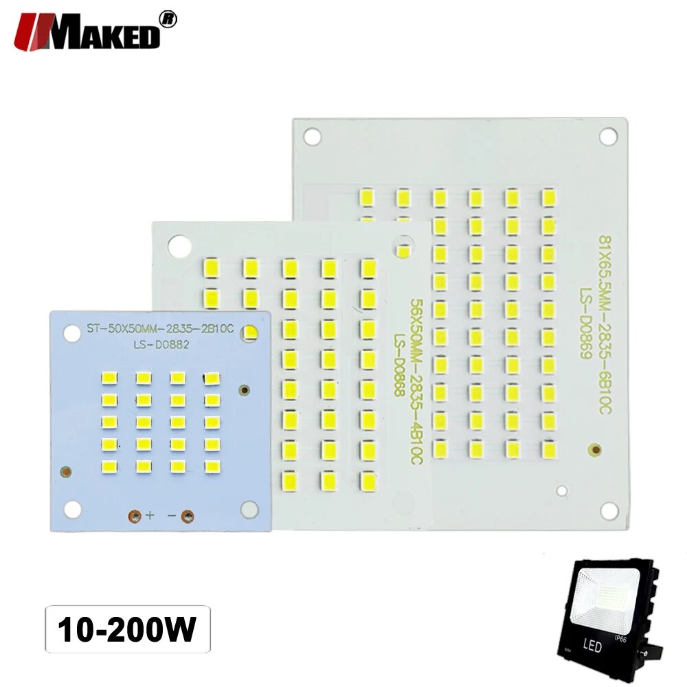 Светодиодный прожектор Umaked 100W, белый свет 6000-6500K