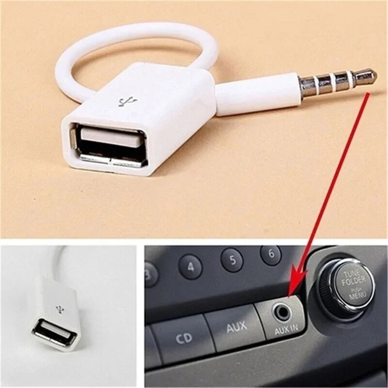 MOONBIFFY кабель AUX USB конвертер