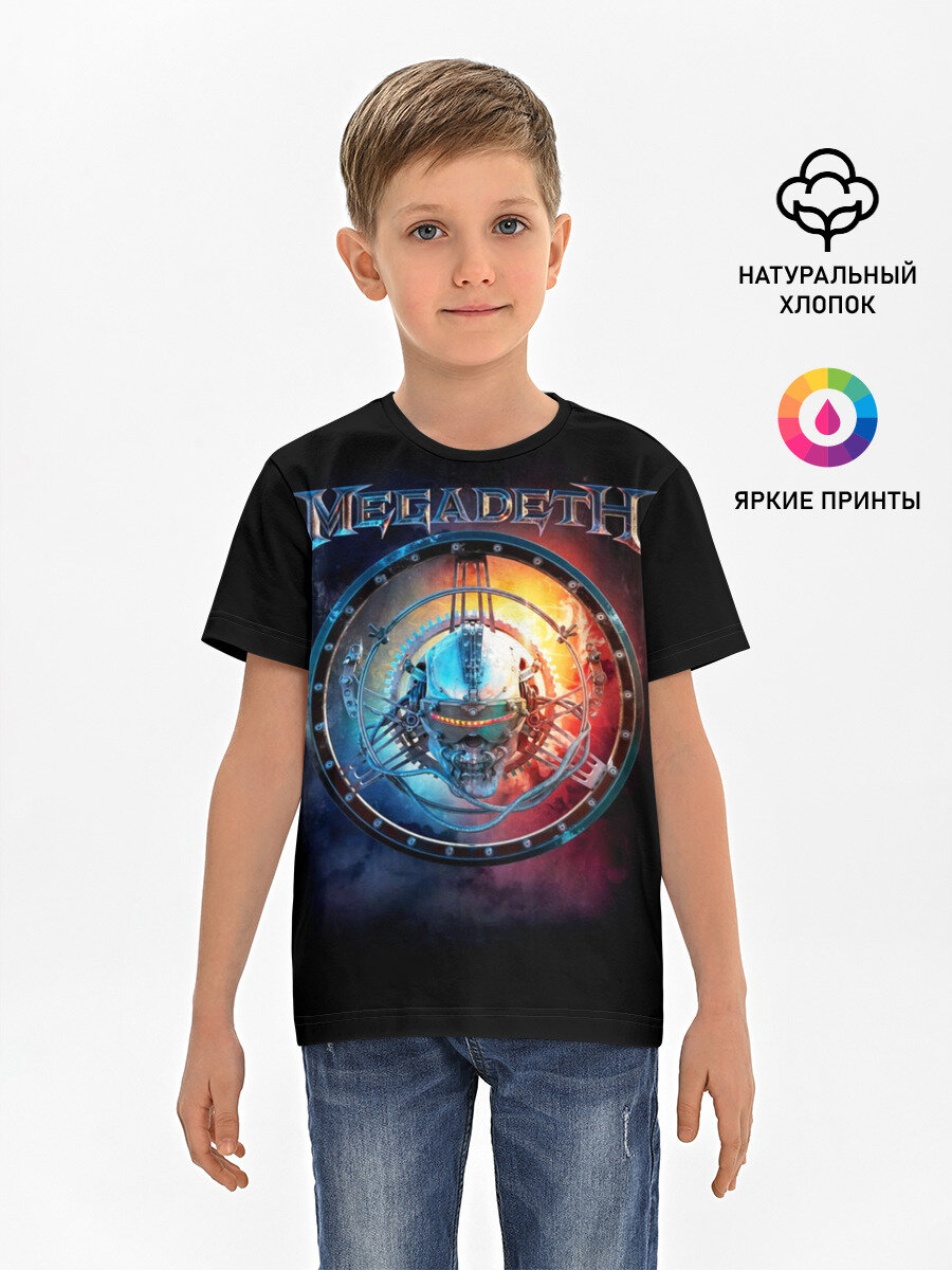 Футболка хлопковая детская Megadeth, Super Collider