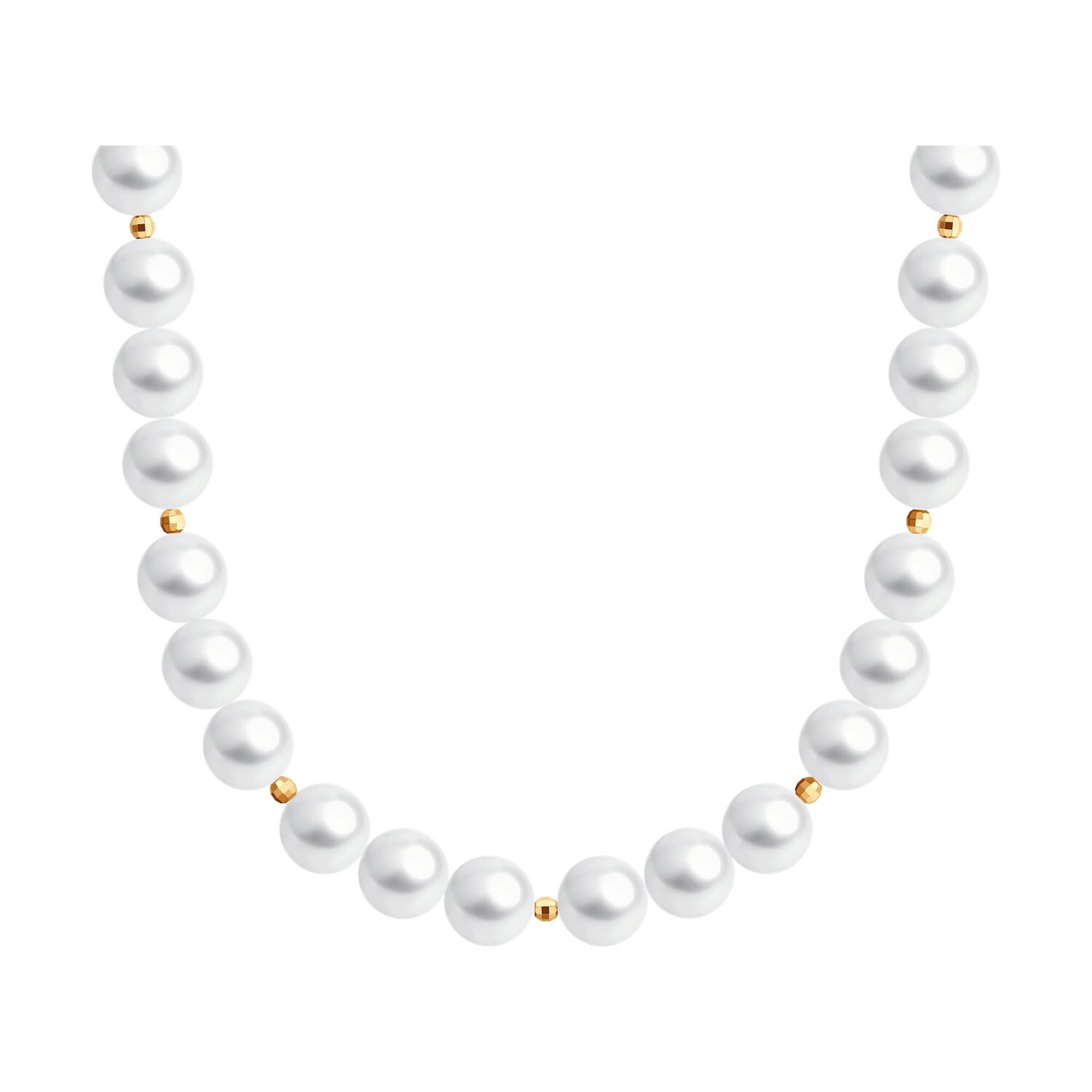 Колье, красное золото, 585 проба, жемчуг