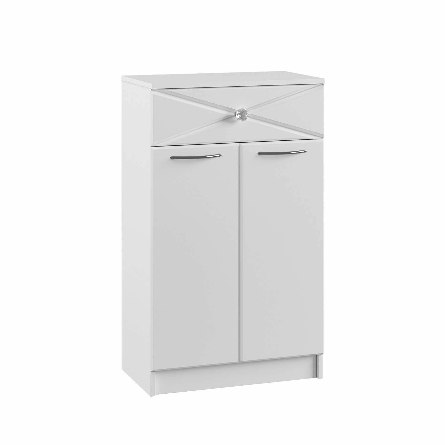 Тумба Альбина ПЗ" Севиль", Белая, ЛДСП, МДФ, 60 см x 100 см x 42 см