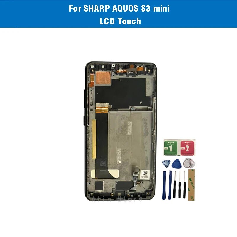 ЖК-дисплей для Sharp Aquos S3 mini с рамкой и инструментами