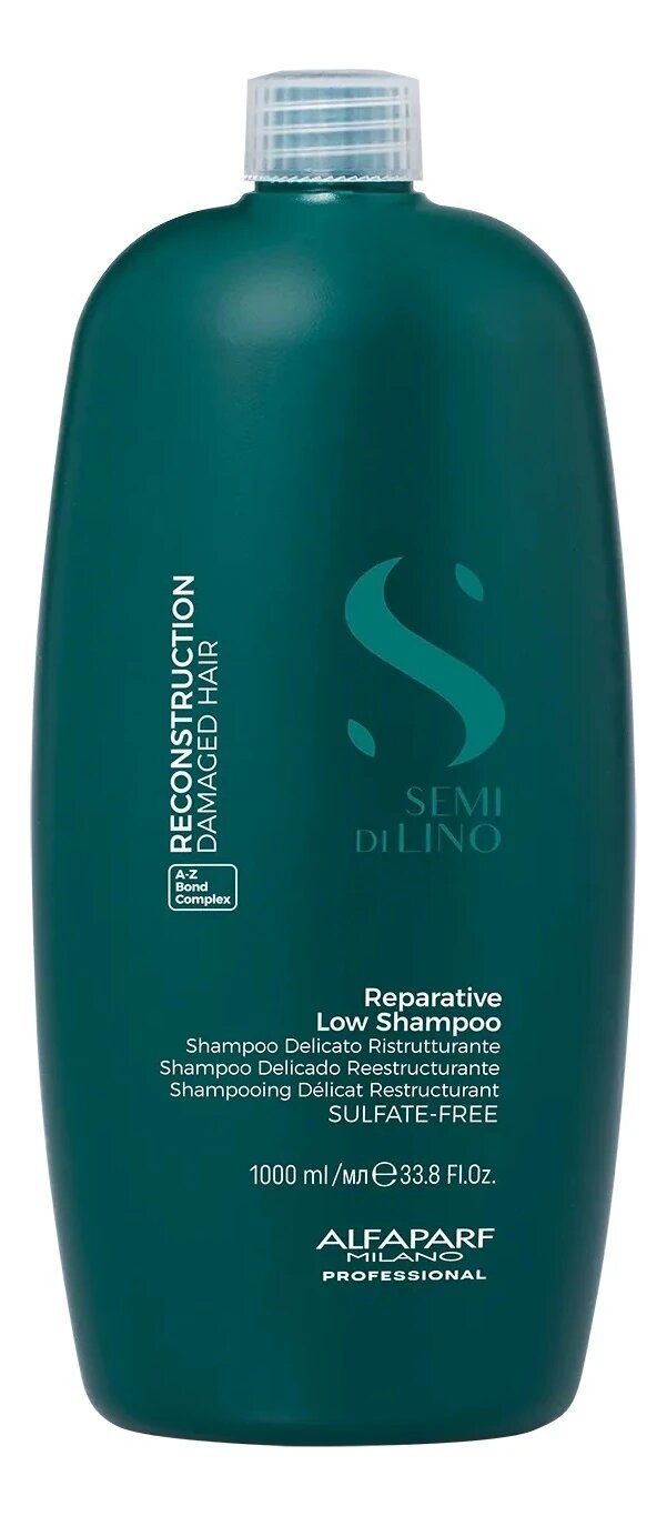 Шампунь для поврежденных волос Alfaparf Milano Semi Di Lino Reconstruction Reparative Low Shampoo 1000мл