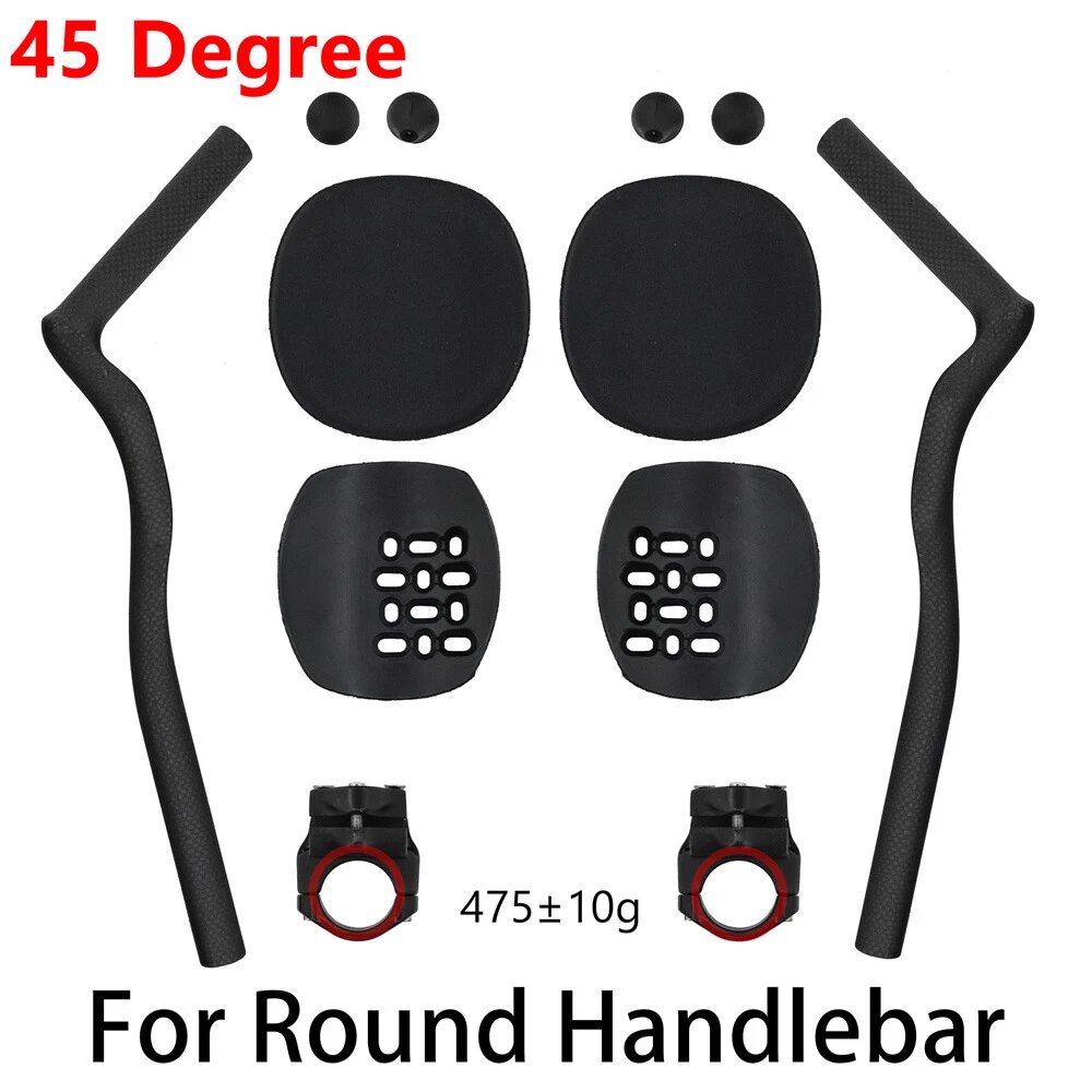 Kocevlo карбоновые рулевые аэробары 30°/45°, бурчатые Round-45degree