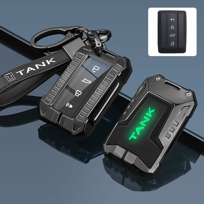 Чехол-брелок для автомобильного ключа из цинкового сплава для Tank 300, Танк 400 500 700 Чехол для автомобильного брелка