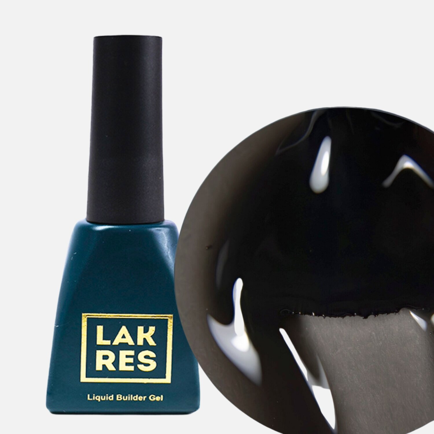 Жидкий полигель Lakres Carbon 15 мл