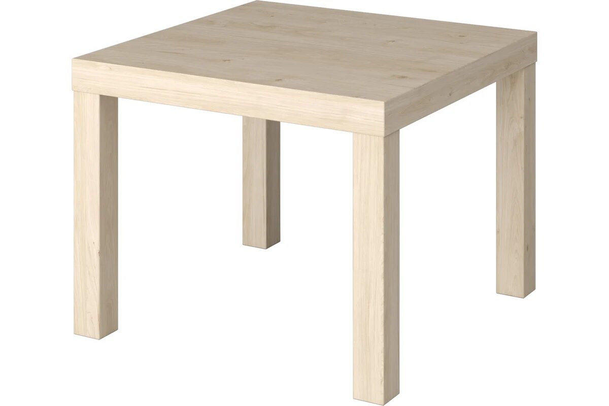 Стим Журнальный, придиванный стол 55x55см лайк, цвет дуб светлый 950000094