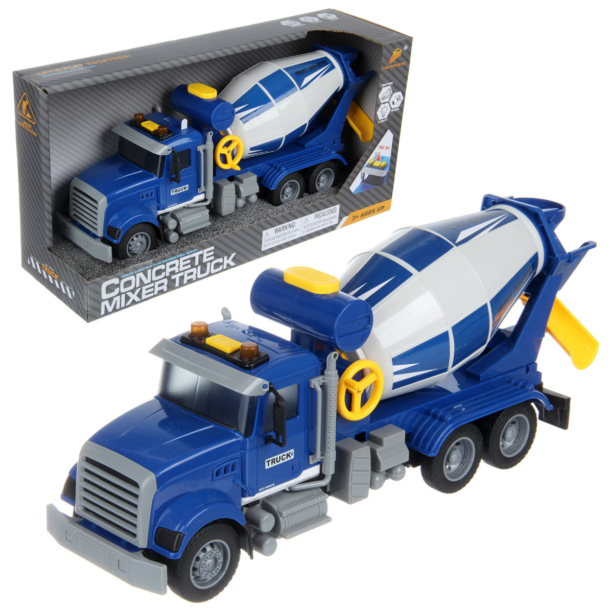 Интерактивная машинка Veld Co "Бетономешалка", со светом, звуком, 37 см