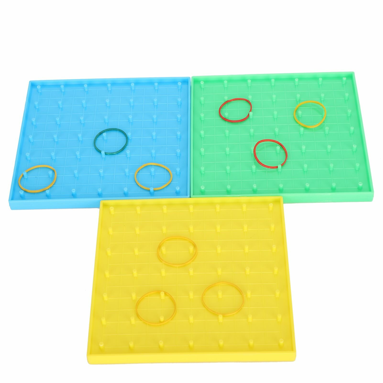 3 шт, цветная доска для ногтей, цветная перфорированная доска с резинкой, детские развивающие головоломки для детей, 3 шт.