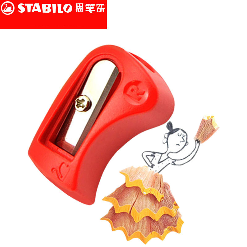 Stabilo EASYgraph 4532 Красный карандашный точилка для правшей с удобной ручкой