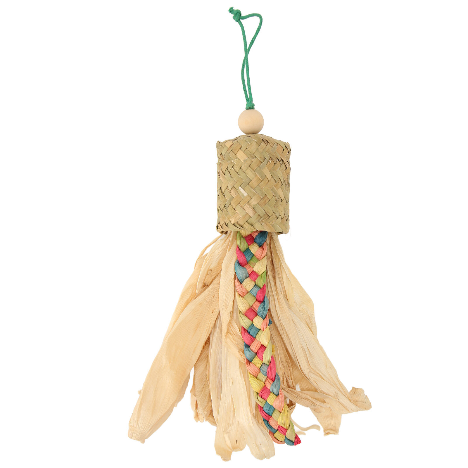 Игрушки для жевания попугаев, плетёные из пальмовых листьев, грызущие игрушки, устойчивые к укусам, уменьшающие скуку, подвесные игрушки для жевания для птиц