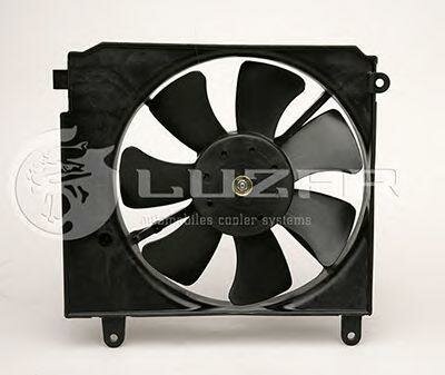 Luzar э/вентилятор конд. с кожухом для а/м chevrolet lanos (02-) (lfc 0563) lfc0563
