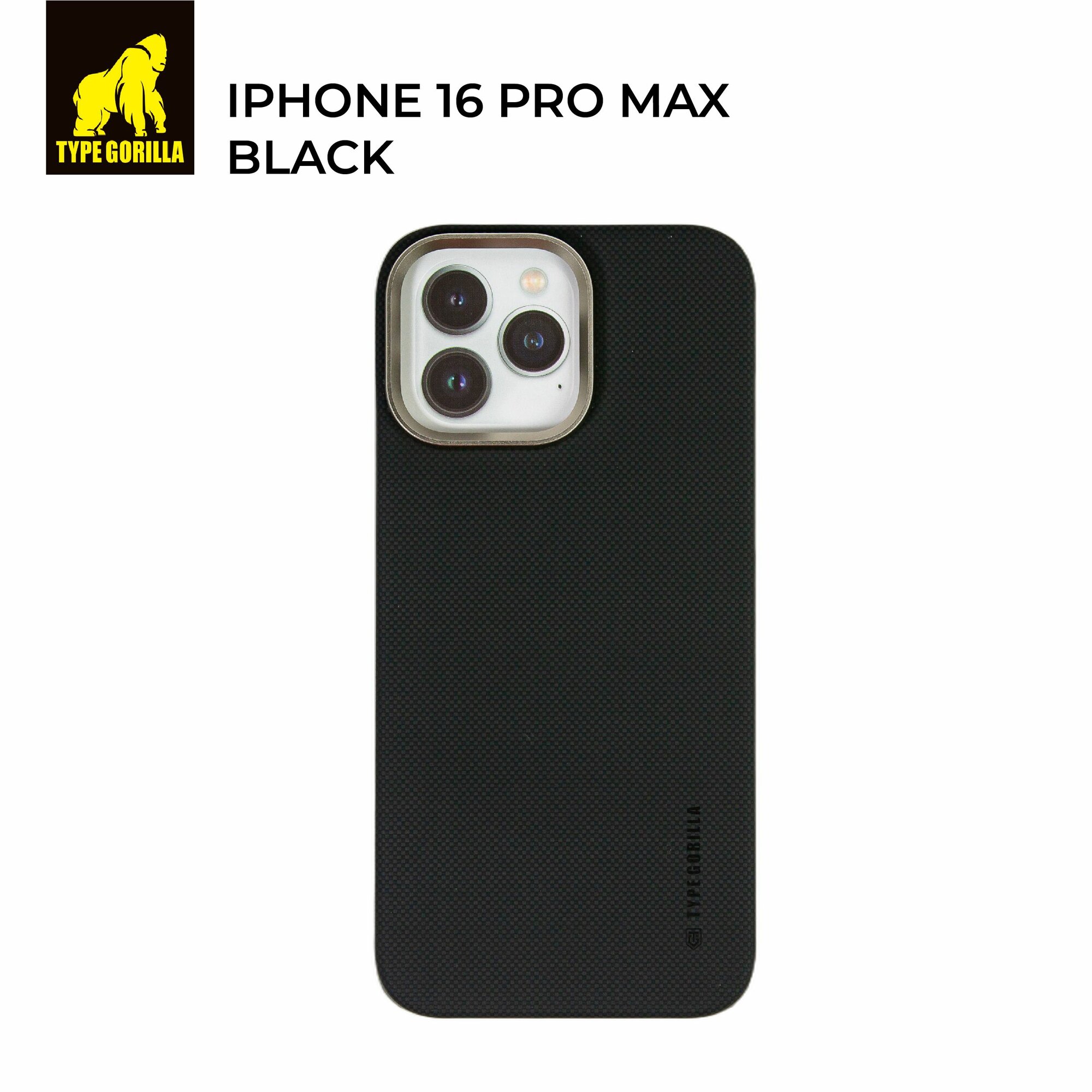 Чехол для iPhone 16 Pro Max Magsafe 600D Air Aramid Fiber черный Blueo Type Gorilla