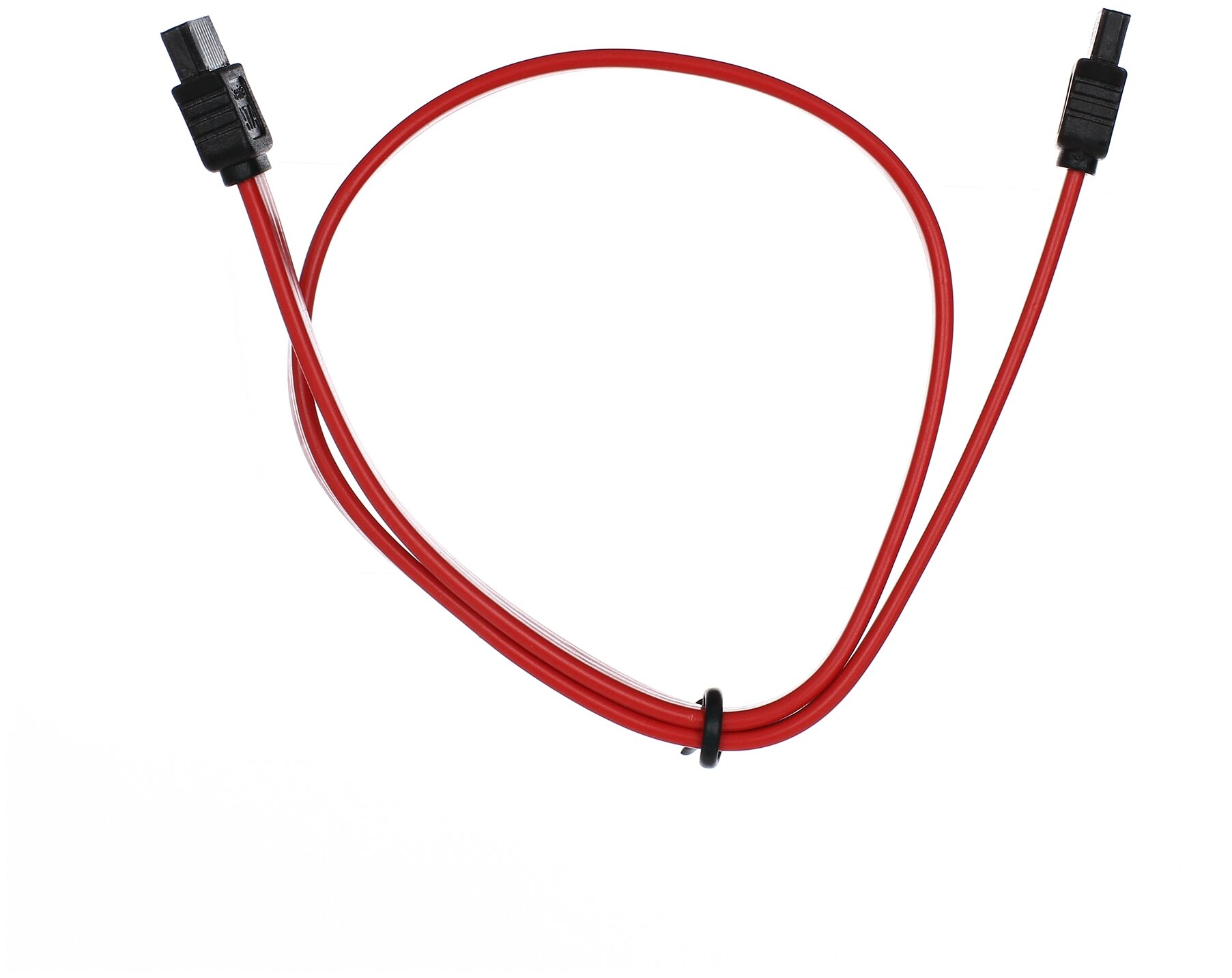 Кабель VCOM SATA 7pin - SATA 7pin (VHC7660), длина 0.5 м, 1 шт, черно-красный