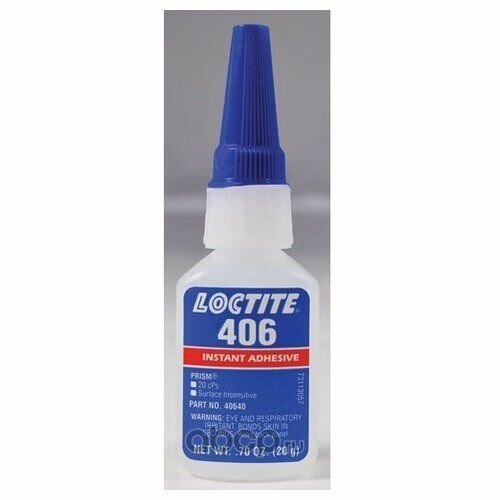 Клей для моментального склеивания LOCTITE 406, низкая вязкость, для склеивания п Loctite 1924110