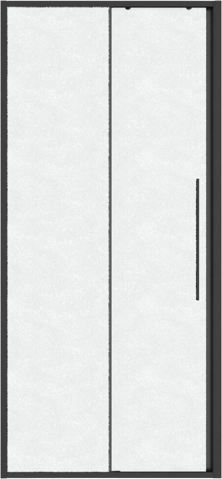 Душевая дверь Niagara NG-34-L9CHGR 90 см L, профиль графит матовый, стекло шиншилла