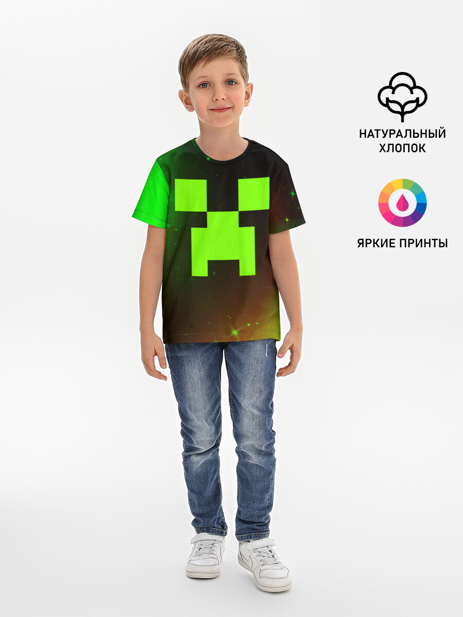 Футболка хлопковая детская MINECRAFT / МАЙНКРАФТ