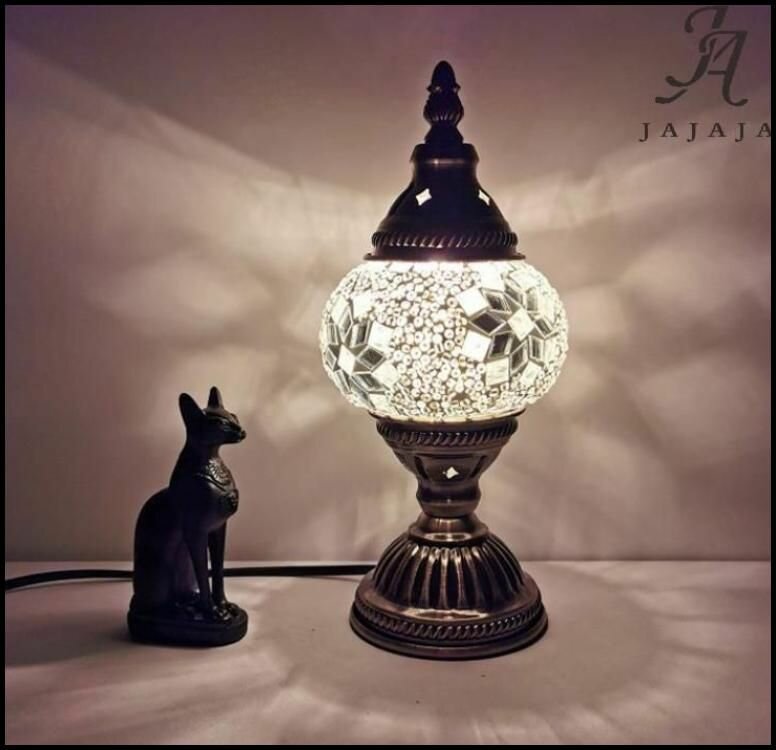 Светильник настольный с восточной мозаикой, 12х36 см, MARMAM-LIGHT