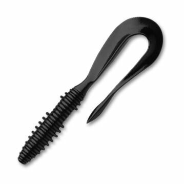 Мягкая приманка Keitech MAD WAG 4.5" # 001 Black, длина 114 мм