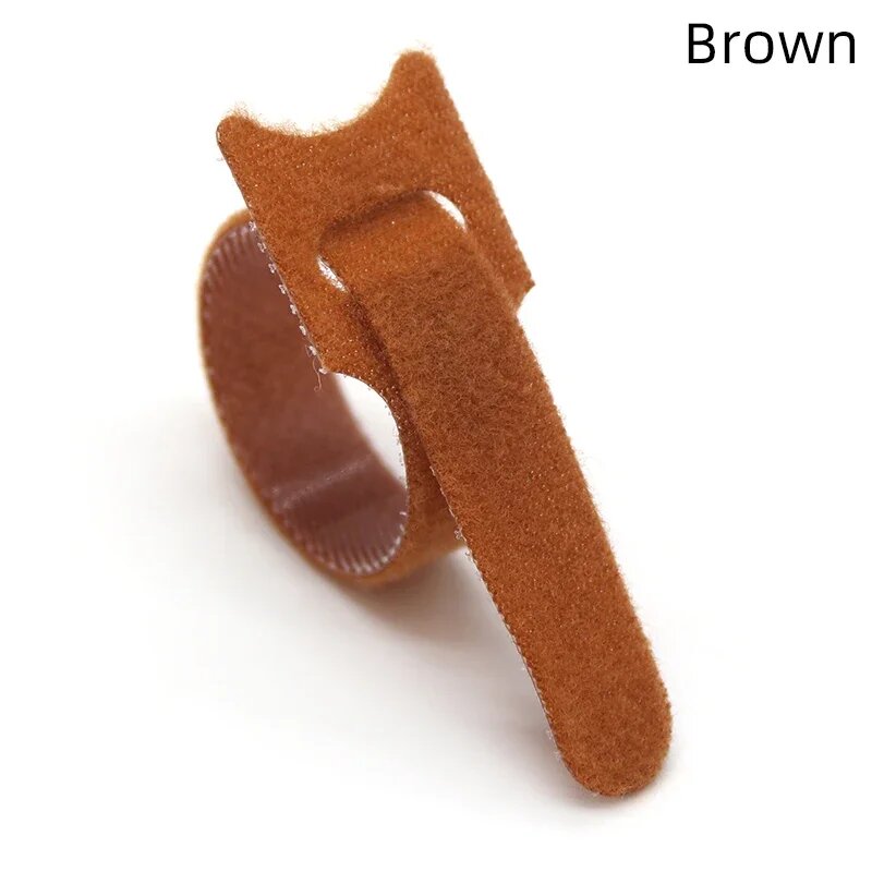 Кабельные стяжки на липучке Brown, 150 мм (10 шт.)