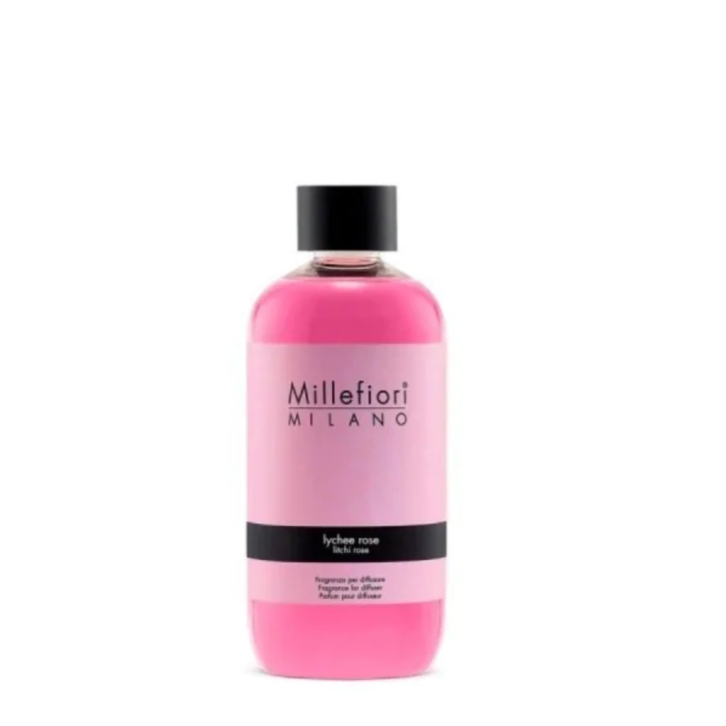 Аромат для диффузора (рефилл) Millefiori Milanо NATURAL "Роза и личи/LYCHEE ROSE", 250мл.