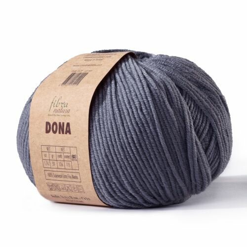 Пряжа Fibra Natura DONA цвет 106-36 светлый джинс (50г/115м, упаковка 10 мотков)