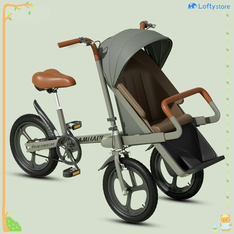 Новый велосипед с детским креслом на 20 дюймов для прогулок с ребенком