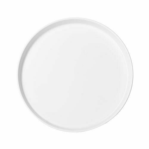 Блюдо круглое с бортом "Кунстверк", фарфор, диаметр 22,5см, белый