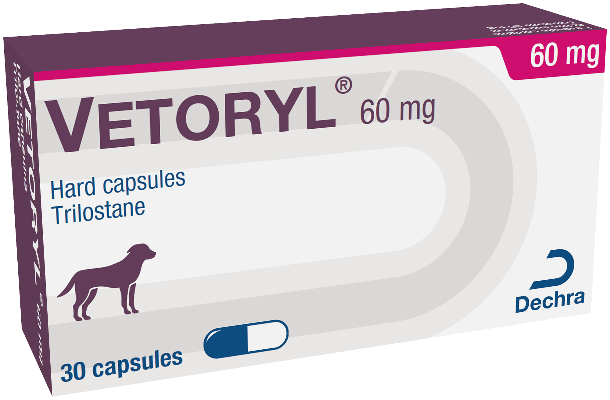 Веторил 60 мг. 30 таб. 1уп. (Капсулы Dechra)