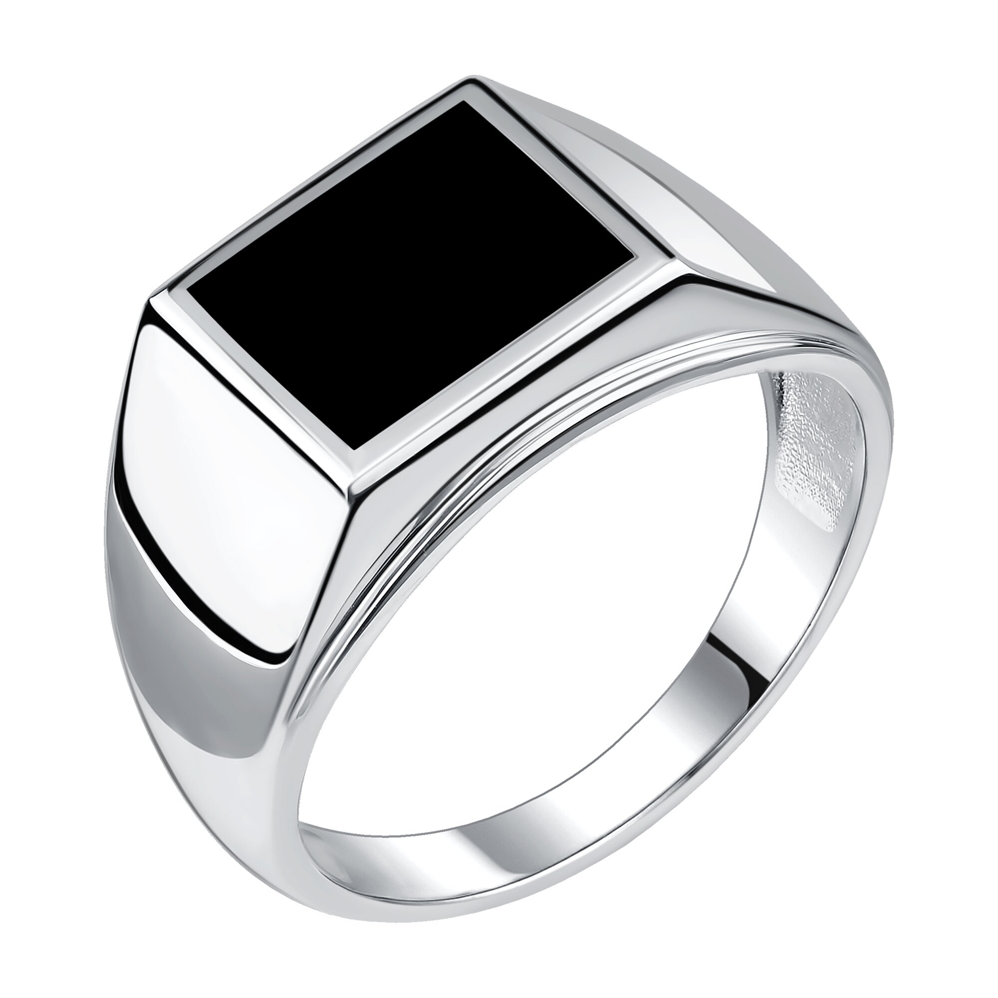 Печатка, серебро, 925 проба, родирование, эмаль