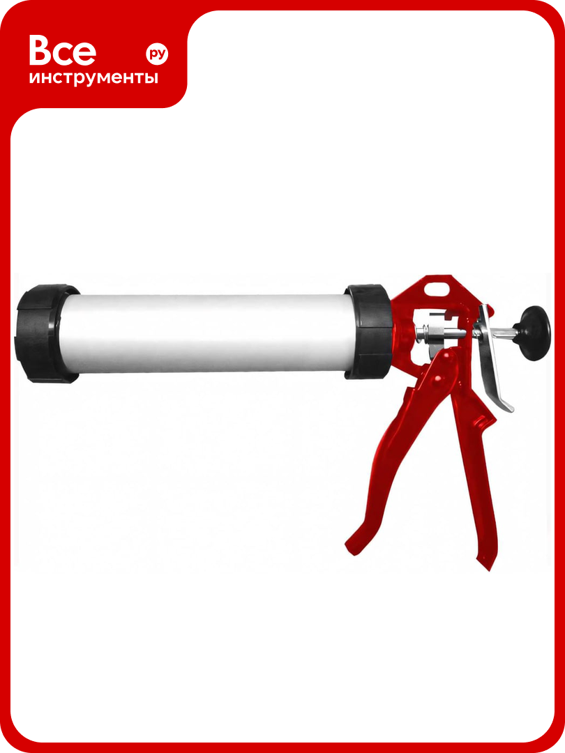 Пистолет для герметика Монтажник Туба 600 600106 с твердосплавным покрытием