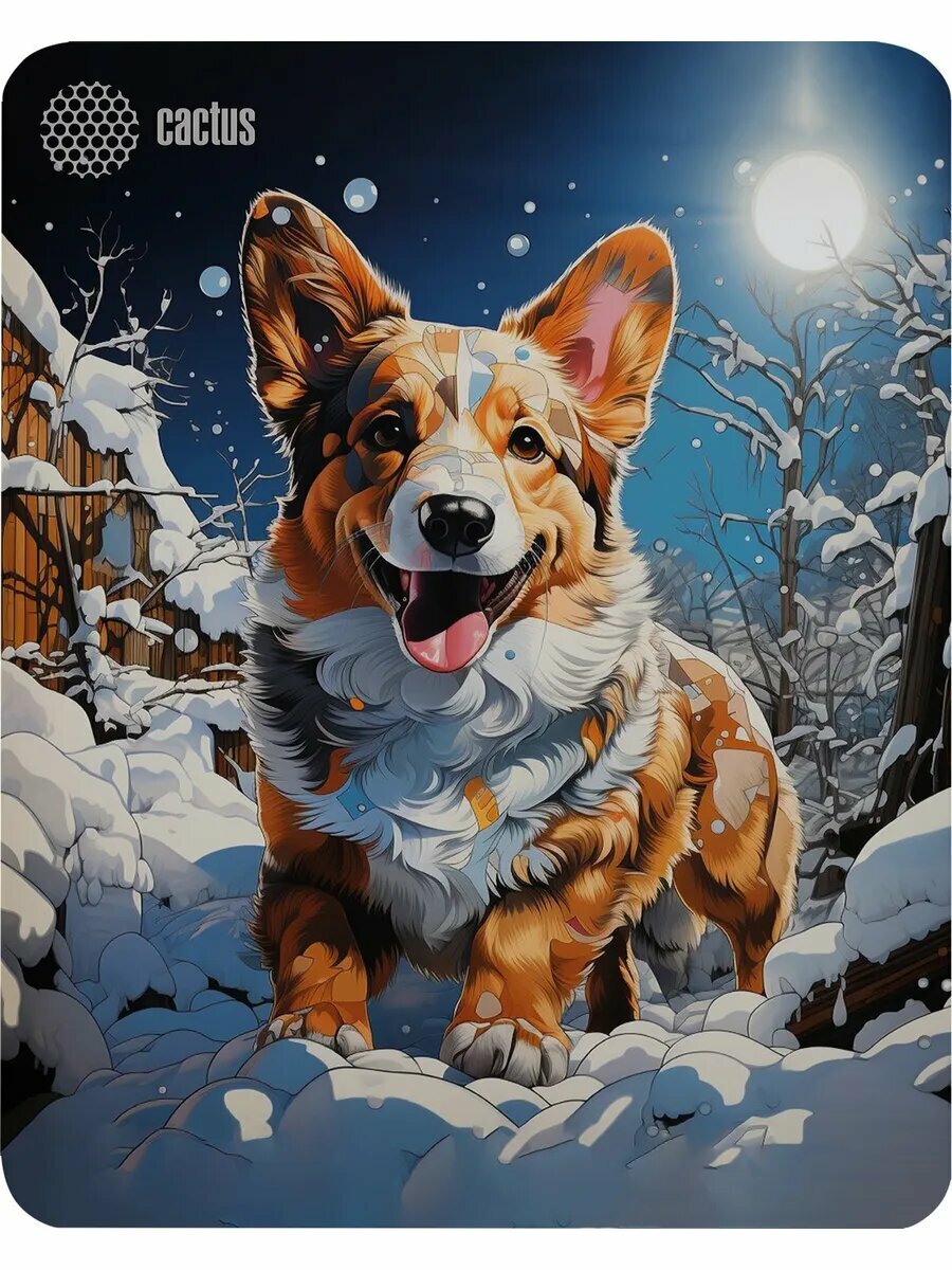Коврик для мыши Cactus Corgi рисунок 300x250x3мм (CS-MP-D13M)
