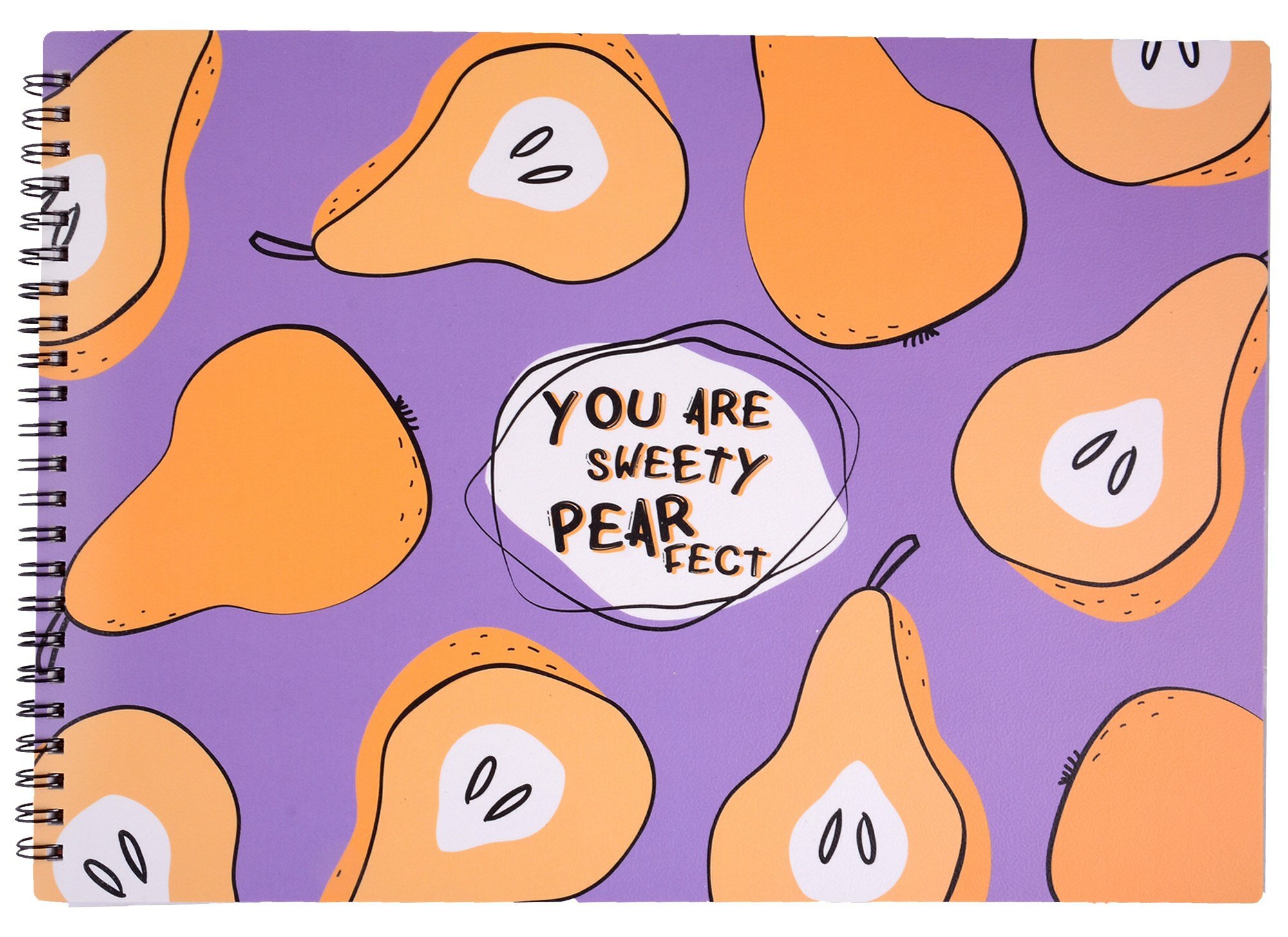 Альбом для рисования Be Smart, "Fruits. Груши", А4, 40 листов, на спирали