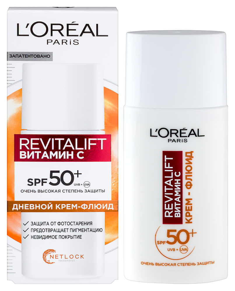Loreal paris revitalift витамин с крем-флюид дневной для лица spf50 50 мл