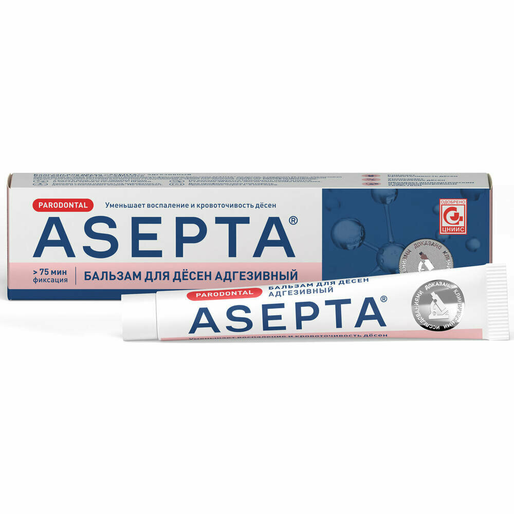 Асепта parodontal адгезивный бальзам для десен 10 гр