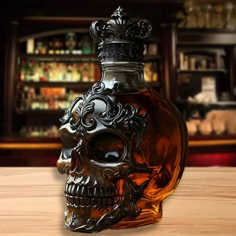[Графин с черепом] Графин с черепом для виски, модная подарочная коробка для вина