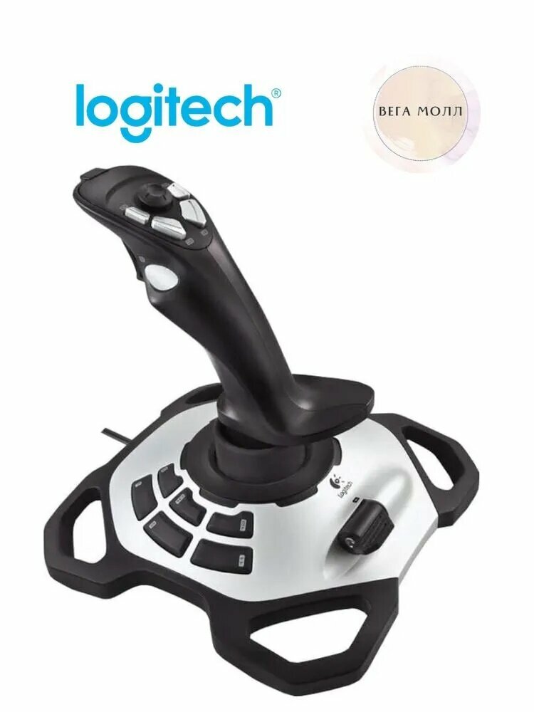 Logitech G Геймпад Extreme 3D, Проводной, черный