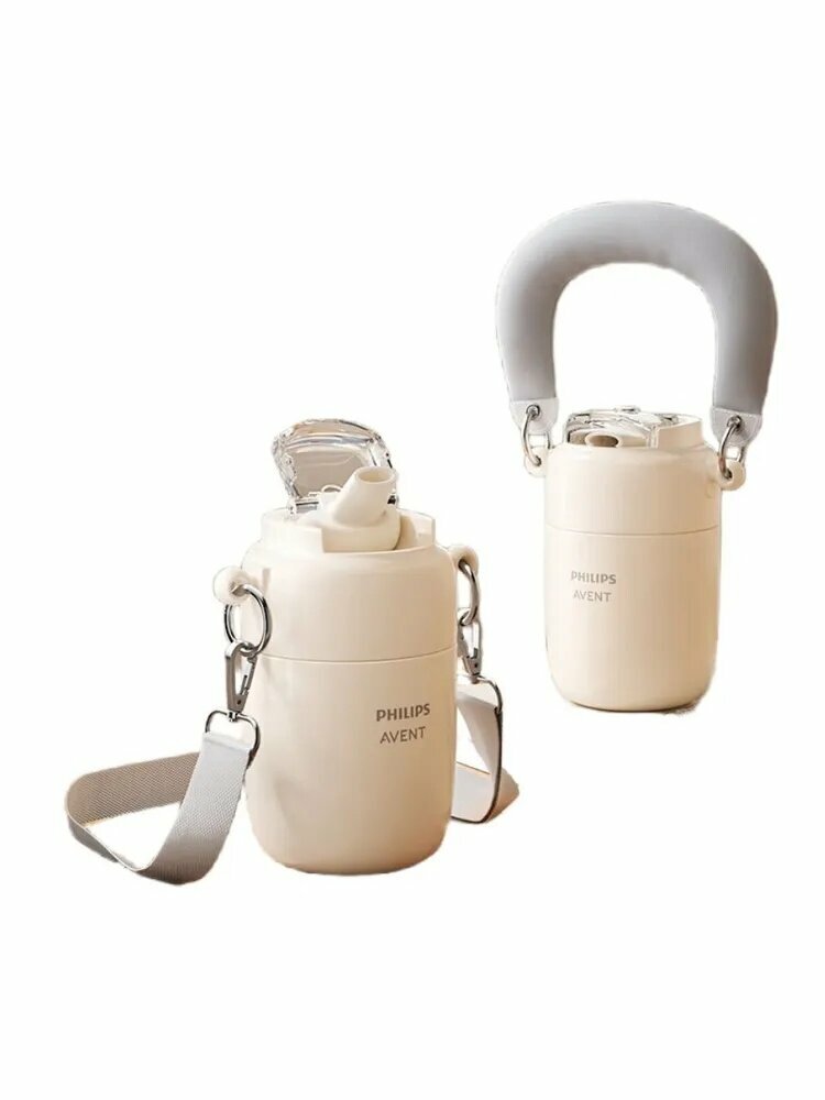 Детский термостакан Philips AVENT, 350 мл, с плечевым ремнем/ручкой