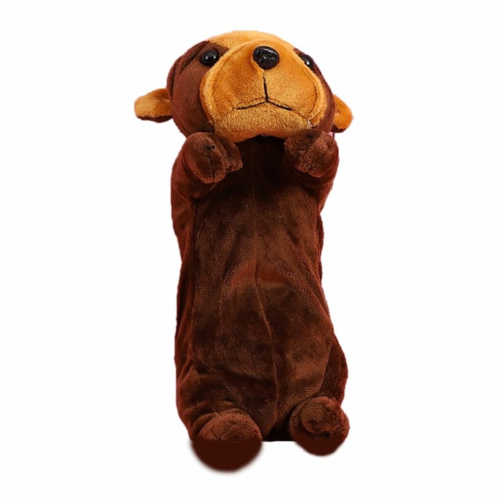 Мягкий пенал для карандашей в виде собаки