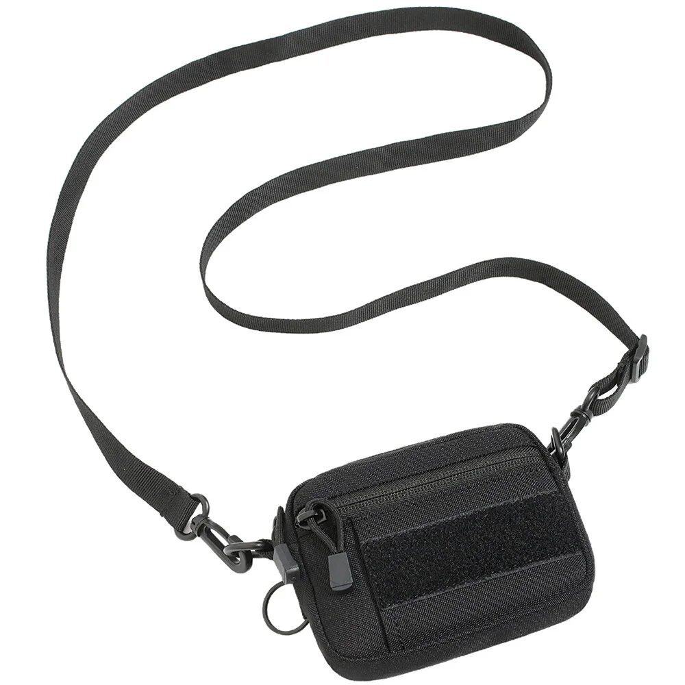 Черная тактическая сумка на пояс Molle нейлон 600D