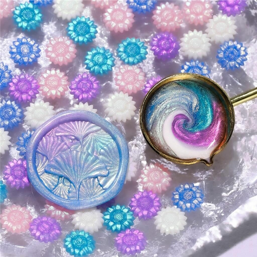 Печать,1 набор из 100 таблеток, восковые таблетки Aurora mixed color fire paint-Dream Galaxy