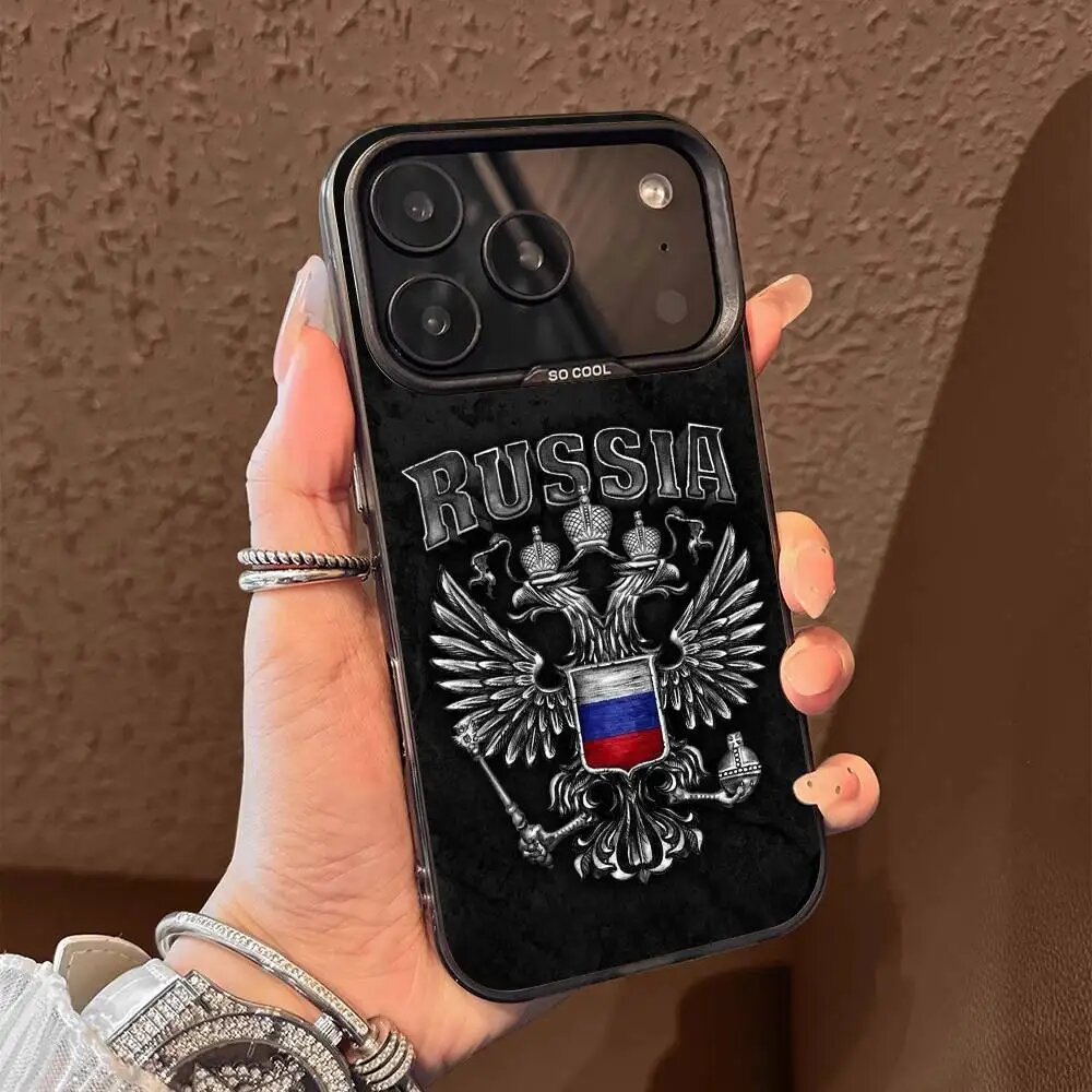 Чехол для телефона с гербом России и российским флагом для iPhone z3, iPhone14Pro