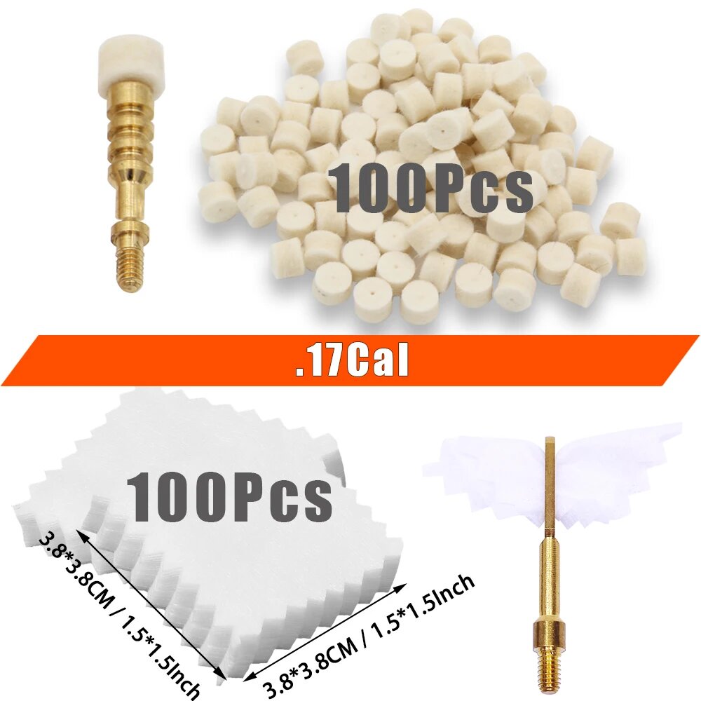 Патчи для чистки камеры .17Cal 100шт