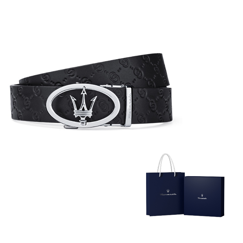 Maserati Belt Men's Width 3.5cm 110cm