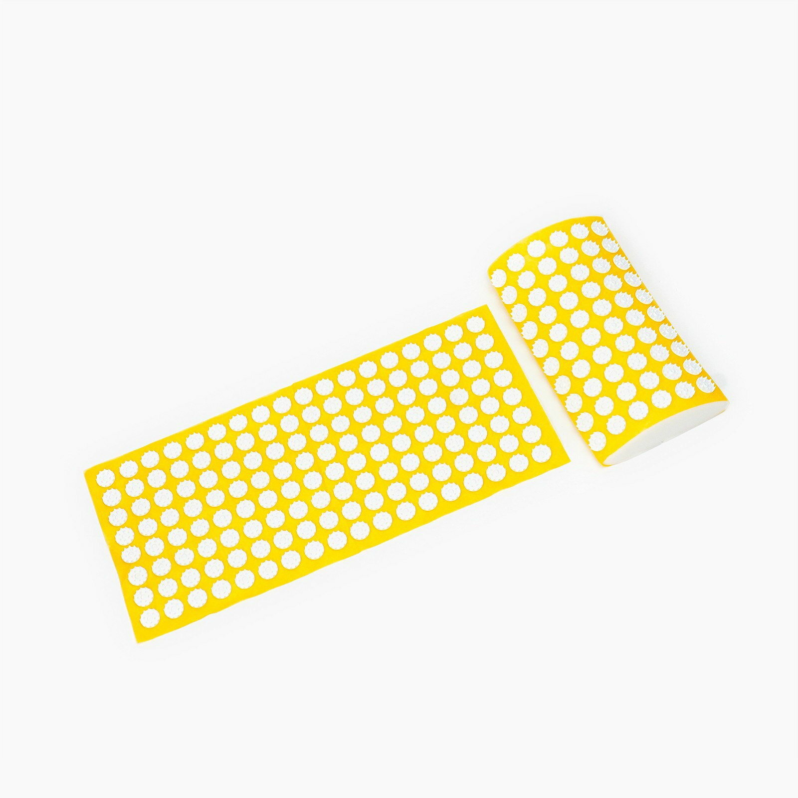 Аппликатор Кузнецова комплект, 144 колючки, спантекс, жёлтый, 260x560 мм + валик 190x320 мм