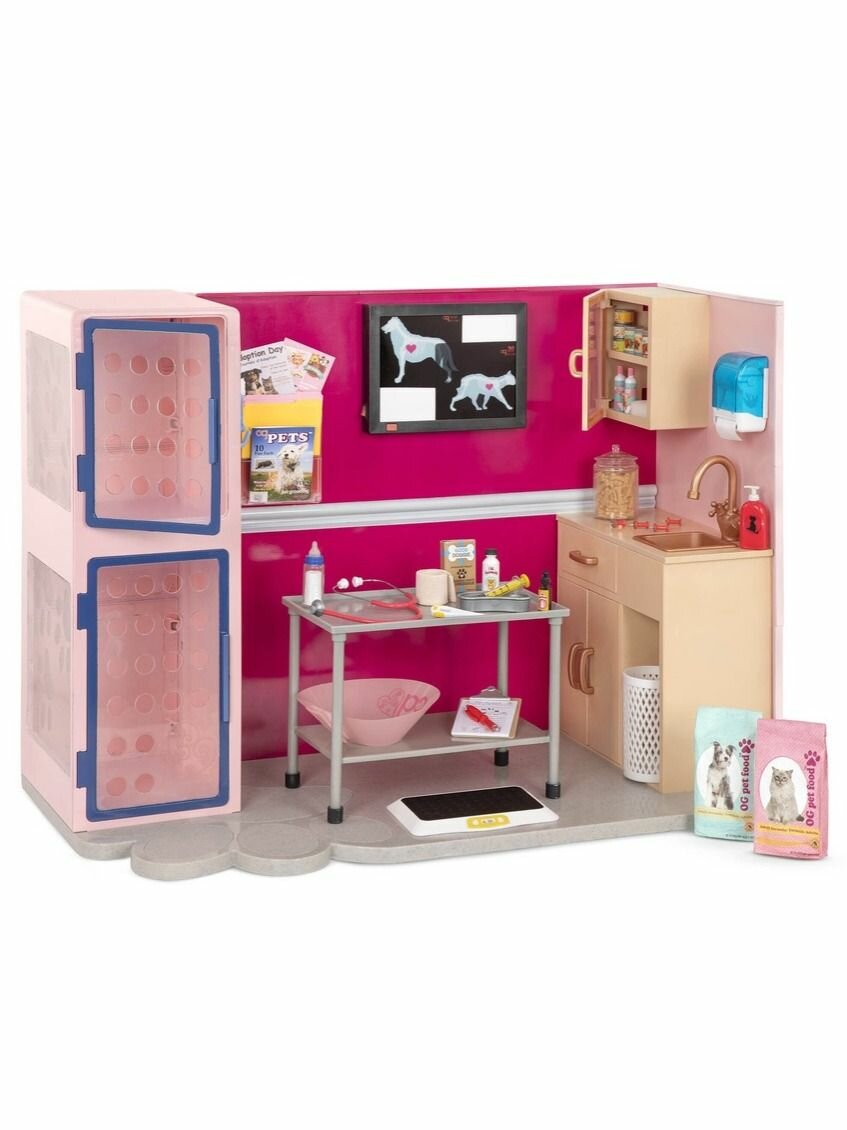 Игровой набор для кукол 46 см Our Generation Ветеринарная клиника