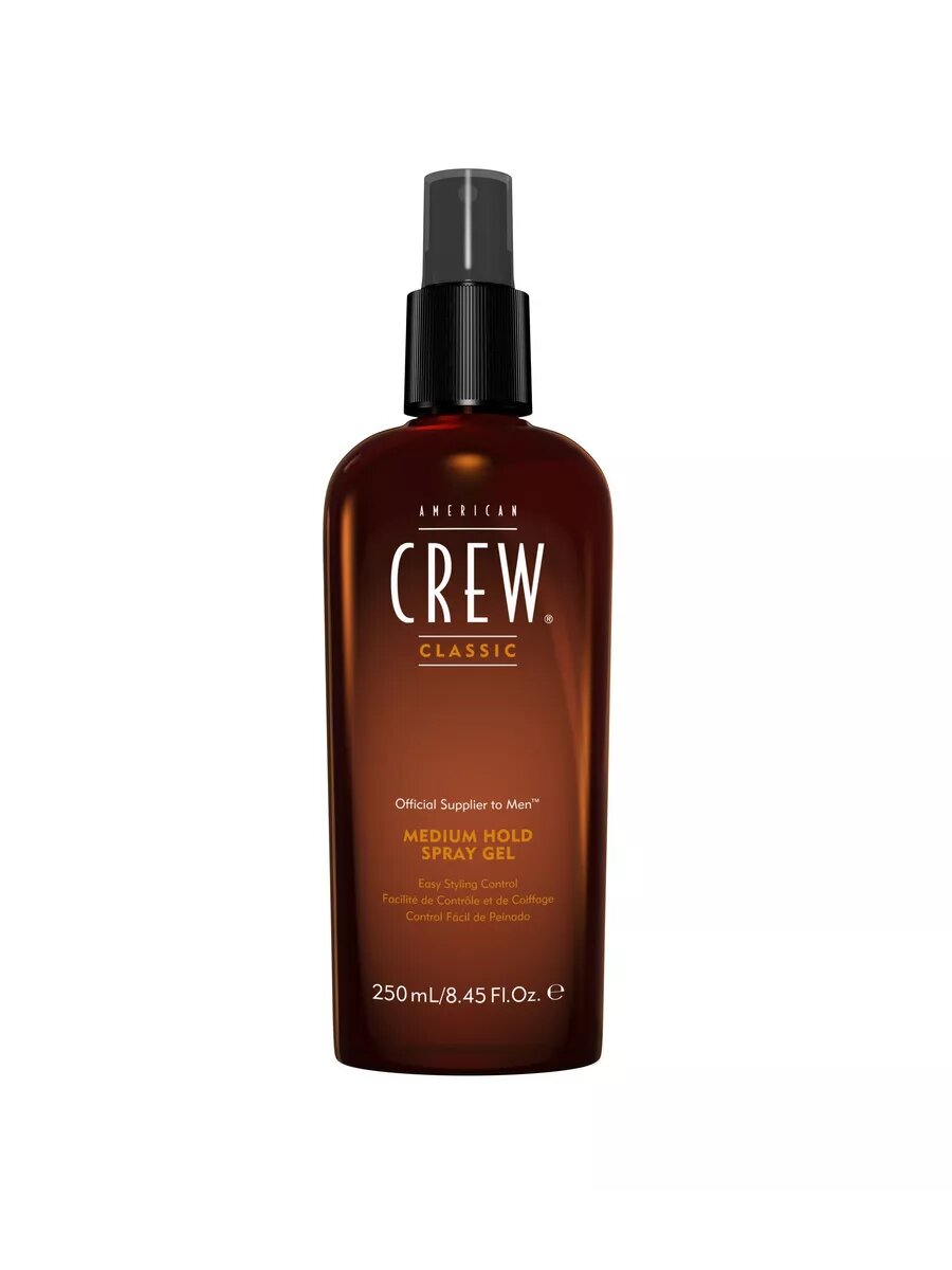 Спрей-гель American Crew Medium Hold Spray Gel для укладки волос, для всех типов, 250 мл