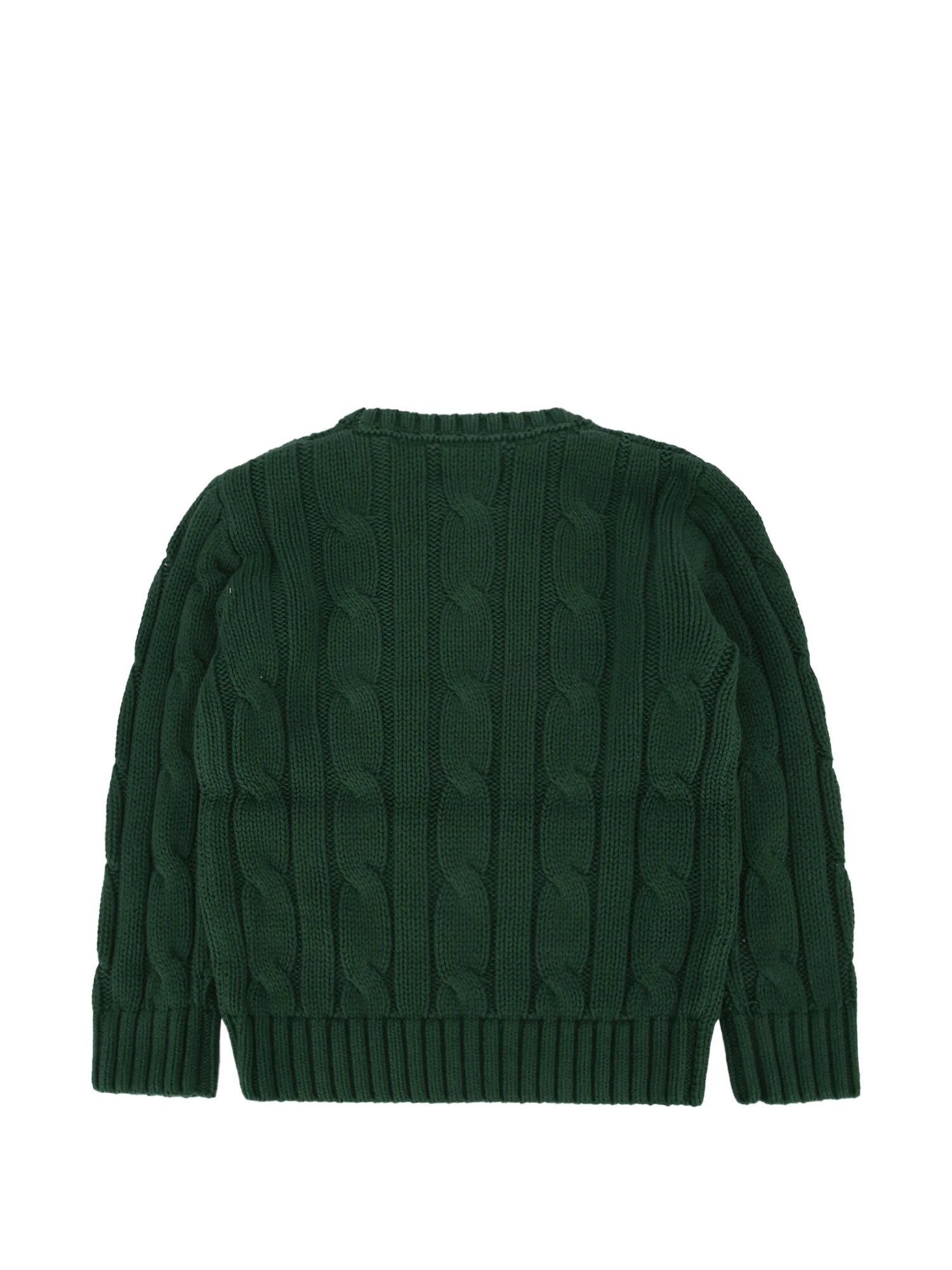 Свитер Polo Ralph Lauren Cable-knit sweater, размер 6 лет, зеленый, — фото 1