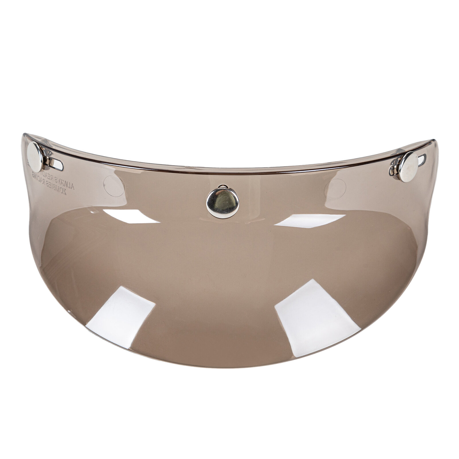 3 Snap-Button Visor Lens Flip Up Wind for Open Face Motorcycle Helmet